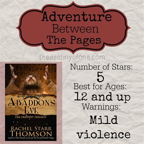 The Destiny Of One Adventure Between The Pages Abaddons Eve