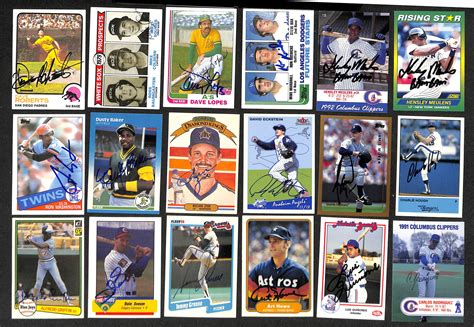 Lot Detail Over 700 Signed Baseball Cards W Joe Morgan Alan