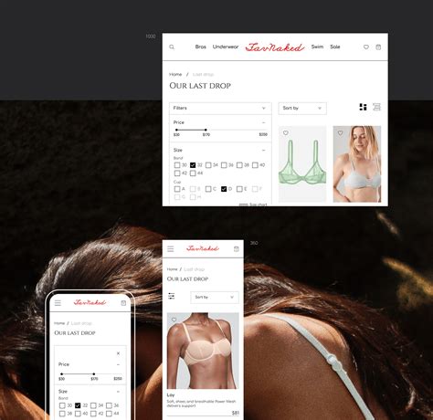 Lingerie Store UI UX Design Behance Lingerie Store UI UX Design Behance