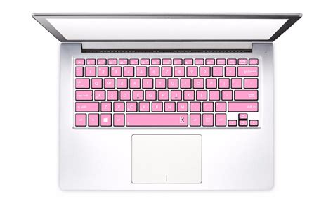 Light Pink Laptop Keyboard Stickers • Keyshorts