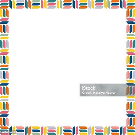 텍스트에 대한 벡터 프레임입니다 힙스터를 위한 현대 미술 그래픽 화려하고 세련 된 기하학적 빈 프레임 개념에 대한 스톡 벡터 아트 및 기타 이미지 Istock