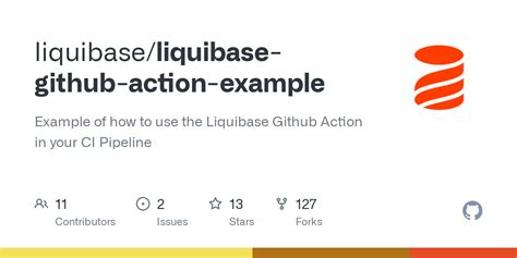 GitHub Liquibase Liquibase Github Action Example Example Of How To