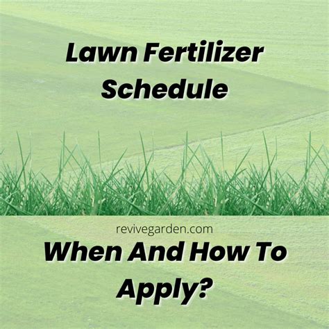Lawn Fertilizer Schedule When And How To Apply