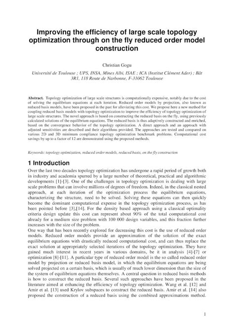 Pdf Improving The Efficiency Of Large Scale Topology Christian