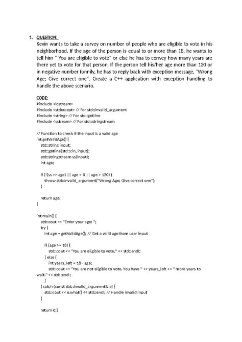 Oodp Assignment 1 Only For Practice Purpose 1 Question Kevin