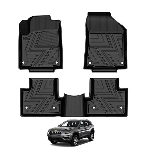T Tgbros 지프 체로키 2014 2021용 자동차 바닥 매트 그랜드 제외 맞춤형 핏 전천후 라이너 전면 티몬
