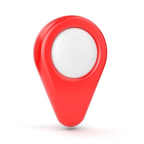 Premium Photo Gps Map Pointer Red Location Symbol Isolated On White Background