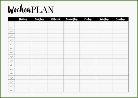 Lernplan Vorlage Excel Hervorragen Lernplan Excel Vorlage Schön Stundenplan Und Wochenplan