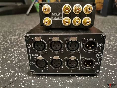 Premium RCA And XLR Switch Boxes In Out Audio Switch Photo Canuck Audio Mart