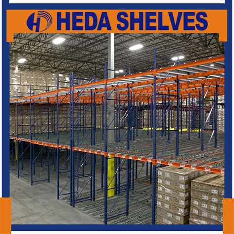 Warehouse Gravity Flow Racking System Heda Shelves