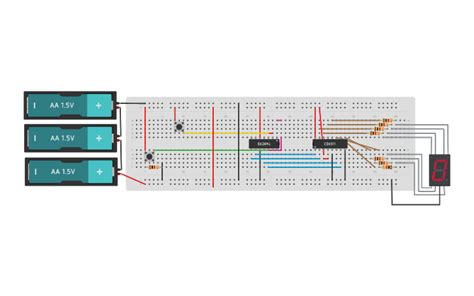Circuit Design Digital Object Counter Tinkercad