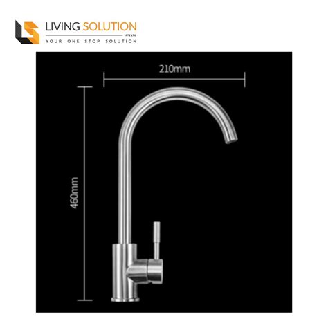 304 Stainless Steel Kitchen Sink Cold And Hot Water Tap Living