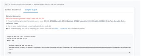 Error Etherscan Says We Were Unable To Locate A Matching Bytecode
