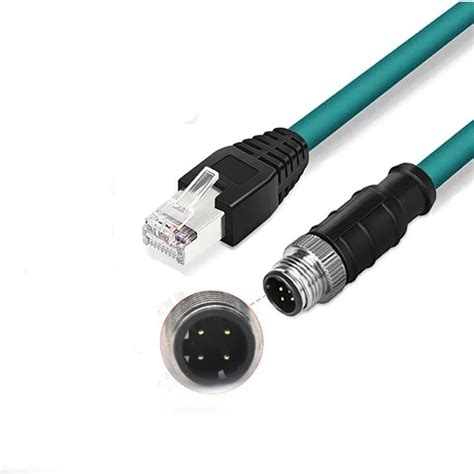 4 Core Type D Coding Cable Industrial Camera Ethernet Sensor