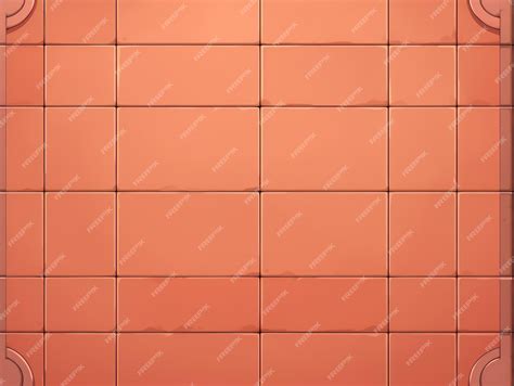 Square Tile Floor Cel Shading Bold Lines 2d Texture Premium Ai Generated Image