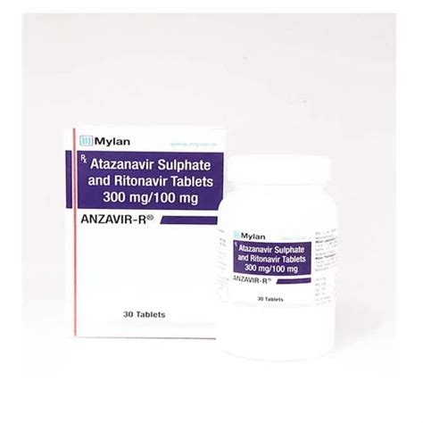 Anzavir R Atazanavir Sulphate And Ritonavir Tablets Leeford Bottle 30capsule At Rs 2500 Bottle