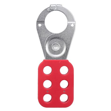 New 25mm 38mm Industry Security Six Couplet Lockout Tagout Hasp Clasp Lock Vinyl Coated Steel