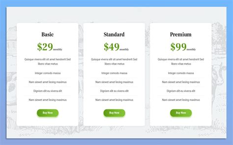 6 Pricing Plan Ui Elements Graphic By Design Love · Creative Fabrica