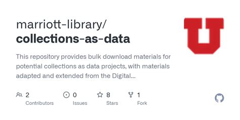 Github Marriott Librarycollections As Data This Repository Provides Bulk Download Materials