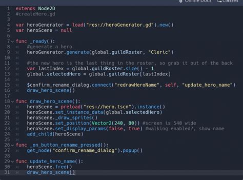 Godot Tutorial Building A Simple Character Creation Menu Screen Today I Learned In Code