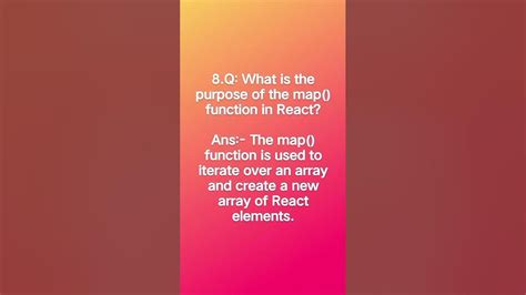 8 Reactjs Interview Question And Answer Series Youtube