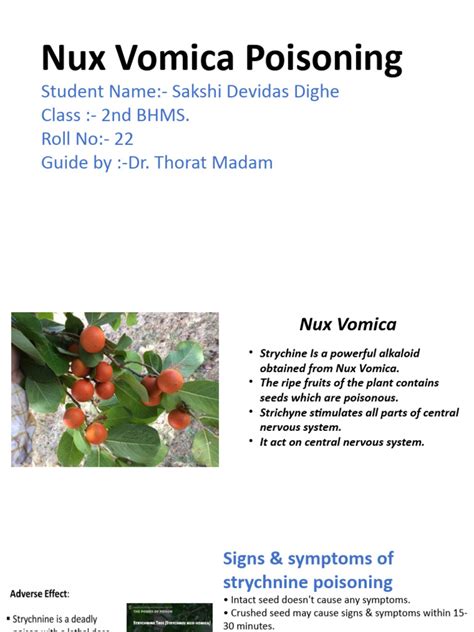 Nux Vomica Pdf