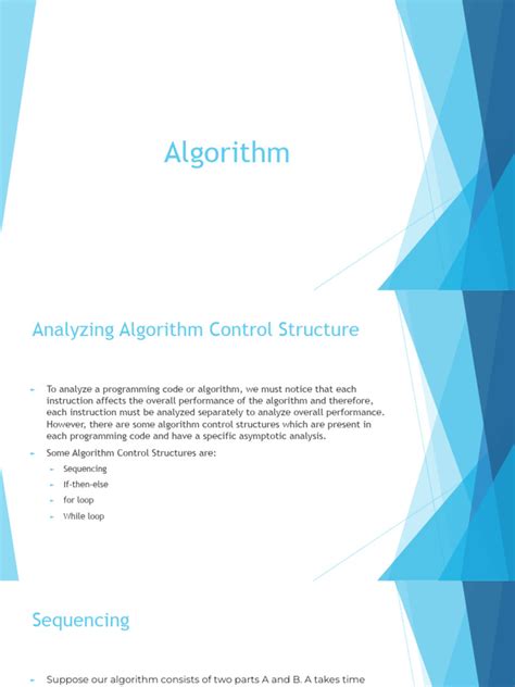 Slide 4 Pdf Control Flow Algorithms