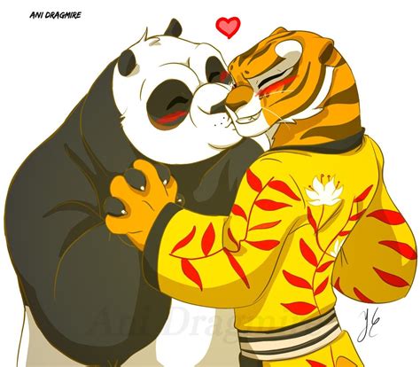 Kung Fu Panda Po And Tigress Kiss The Confession In The Rain Tita