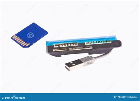 Memory Card And Universal Card Reader With USB Stock Image Image Of Compactflash Folders