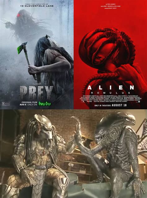 Xenomorph And Yautja Celebrating Their New Movies By Alienskiller1 On