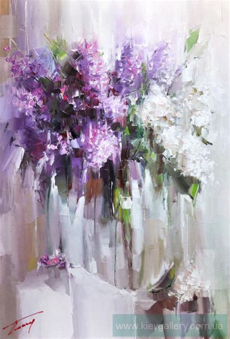 Купить картину «Сирень C цветами написанную маслом на холсте в стиле импрессионизм Виталий