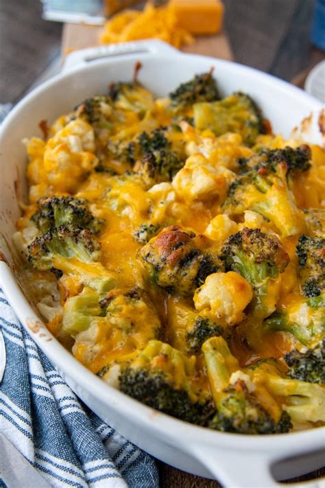 Broccoli Cauliflower Casserole Easy Gluten Free Veggie Casserole