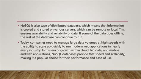 introduction to nosql database technology pptx databases computer software and applications