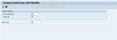 Iwp Compare Area Sap Tcode Compare Audit Area With Meta Data