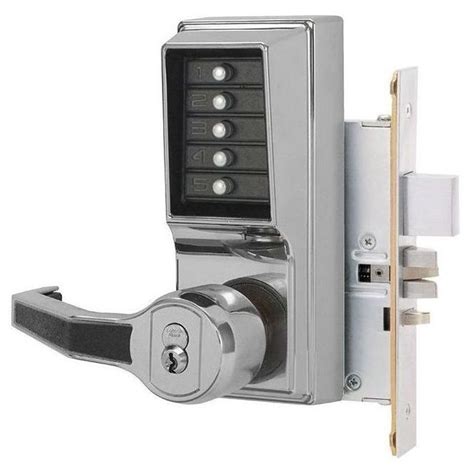 Simplex Pushbutton Mortise Lock W Lever Combination Entry Key Override Passage Lockout