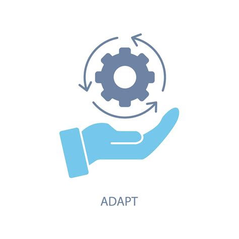 adapt concept line icon simple element illustration adapt concept