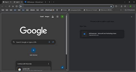 Chromes New Split View Supports Tab Selection And Toolbar Button