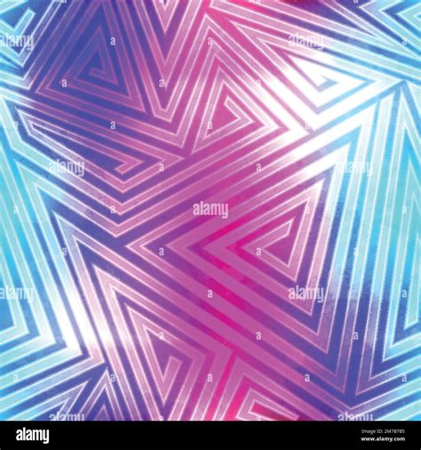 Spectrum Labyrinth Seamless Pattern Stock Vector Image Art Alamy