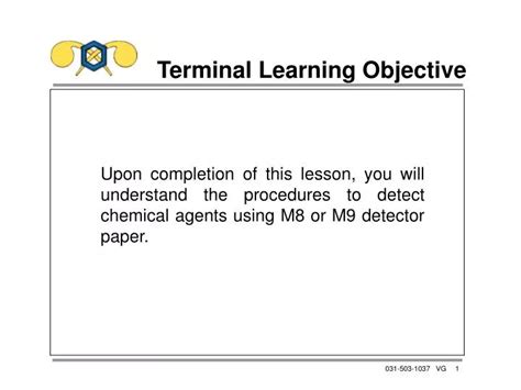 Ppt Terminal Learning Objective Powerpoint Presentation Id 965224