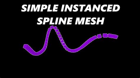 Simple Instanced Spline Mesh Unreal Free Code Plugins