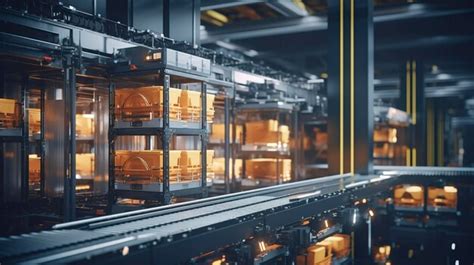 Premium Photo A Photo Of An Automated Sorting System In A Warehouse