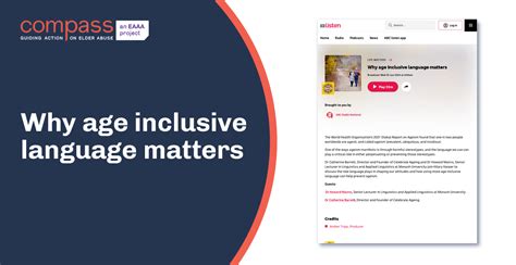 Why Age Inclusive Language Matters Compass