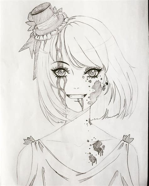 Creepy Girl Drawing At Explore Collection Of