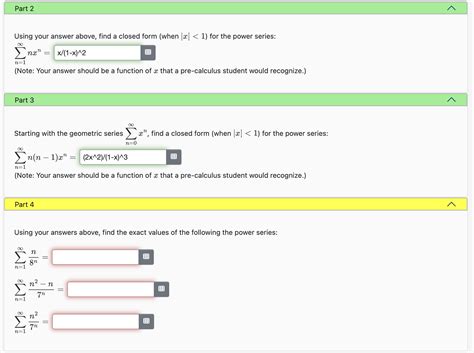 Solved Starting With The Geometric Series ∑n0∞xn Find A