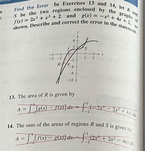 Solved Find The Error In Exercises And Let R S Be The Chegg