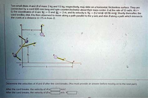 Solved Two Small Disks A And 8 Of Mass3 Kg And 15 Kgrespectivelymay