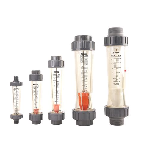 Flow Meter Rotameter Plastic PC PSU As Float Type Water Treatment Flowtech Flow Meters And Float