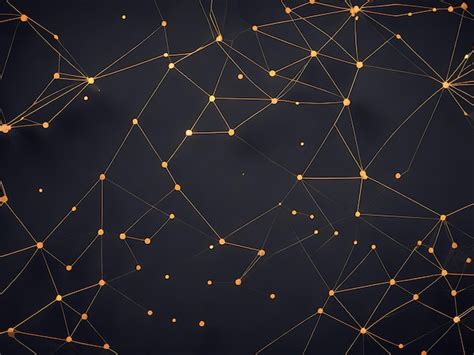 Premium Ai Image Abstract Polygonal Space Low Poly Dark Background With Connecting Dots And Lines