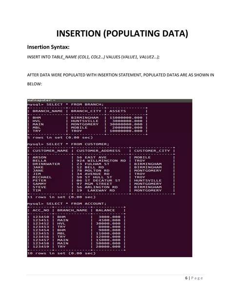 bank database using mysql pdf databases computer software and