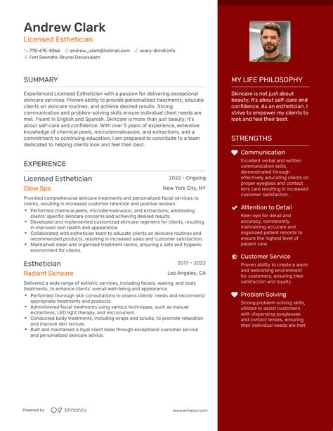 3 Licensed Esthetician Resume Examples And How To Guide For 2024